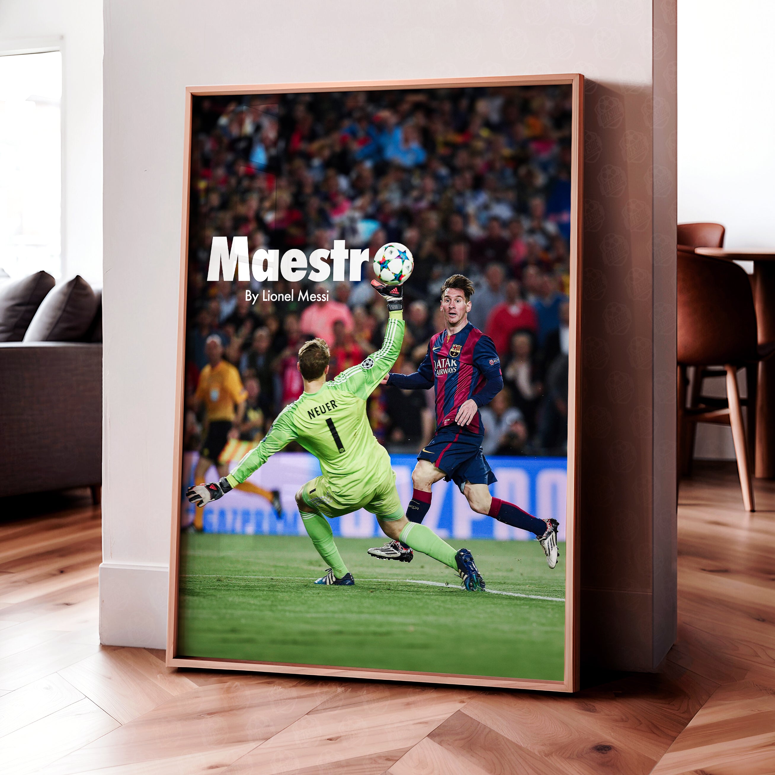 Lionel Messi 'Maestro' Poster – Offside Posters