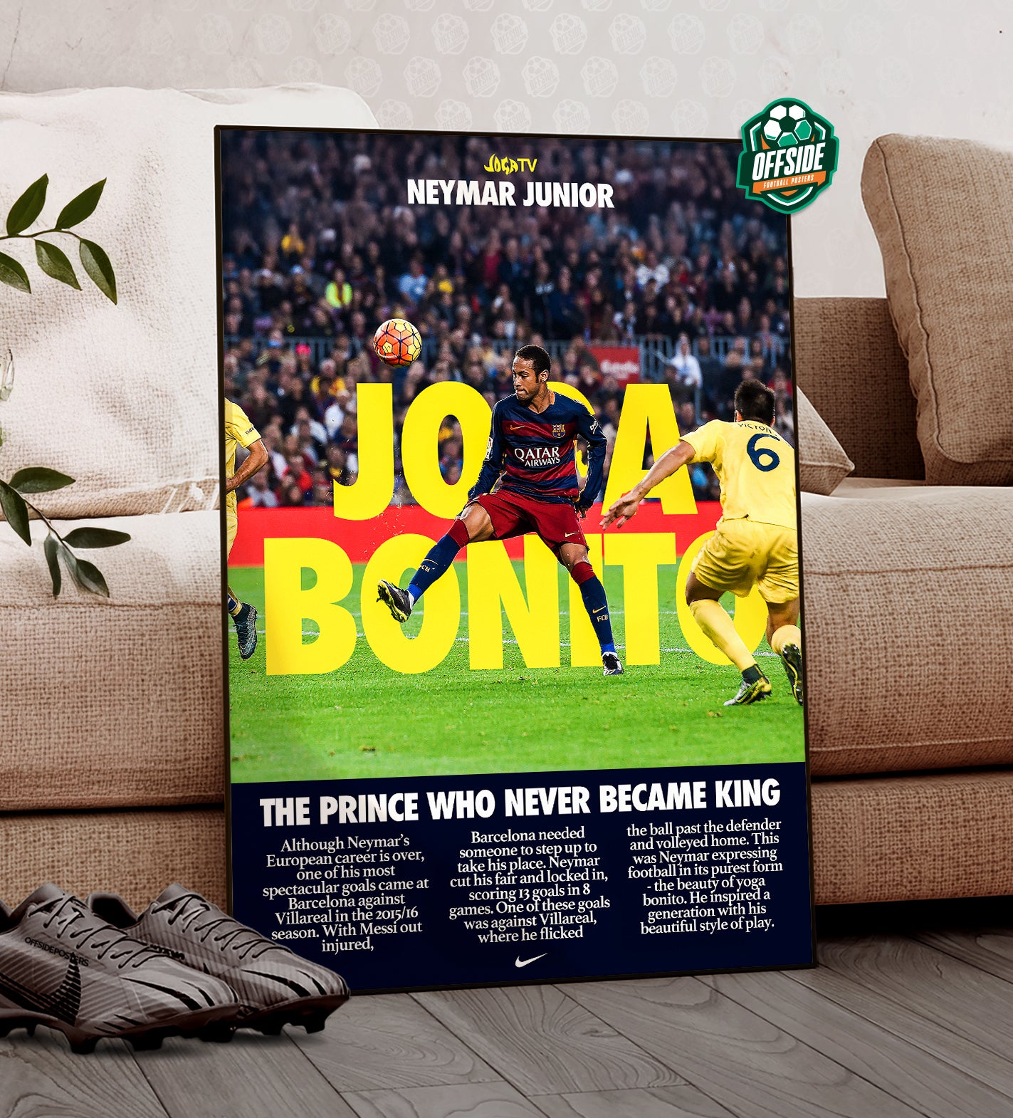 Neymar 'Joga Bonito' Poster – Offside Posters