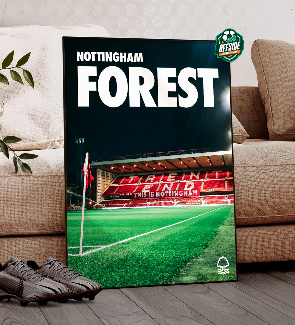 Nottingham Forest City Ground Poster – Offside Posters