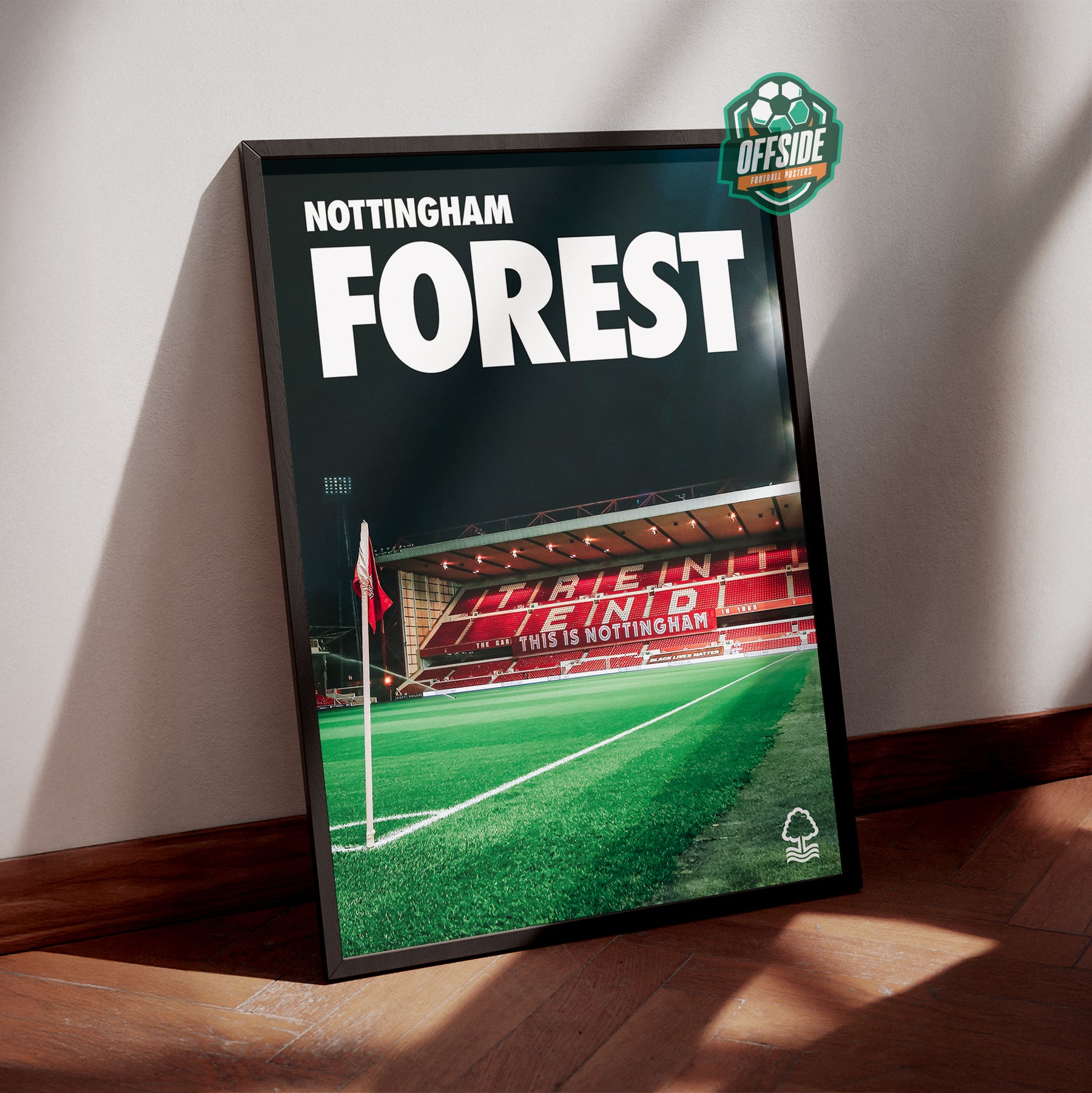 Nottingham Forest City Ground Poster – Offside Posters