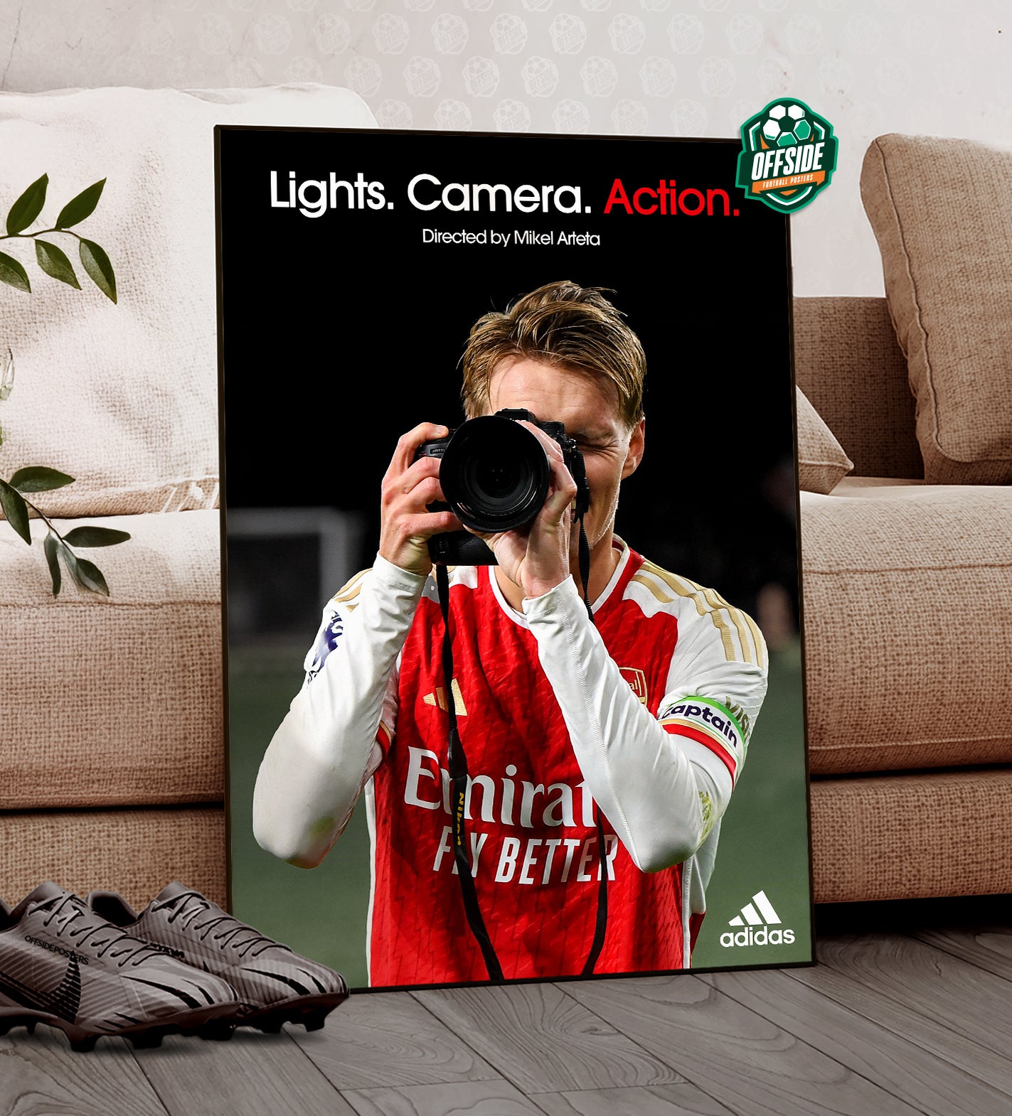 Martin Odegaard 'Action' Poster – Offside Posters