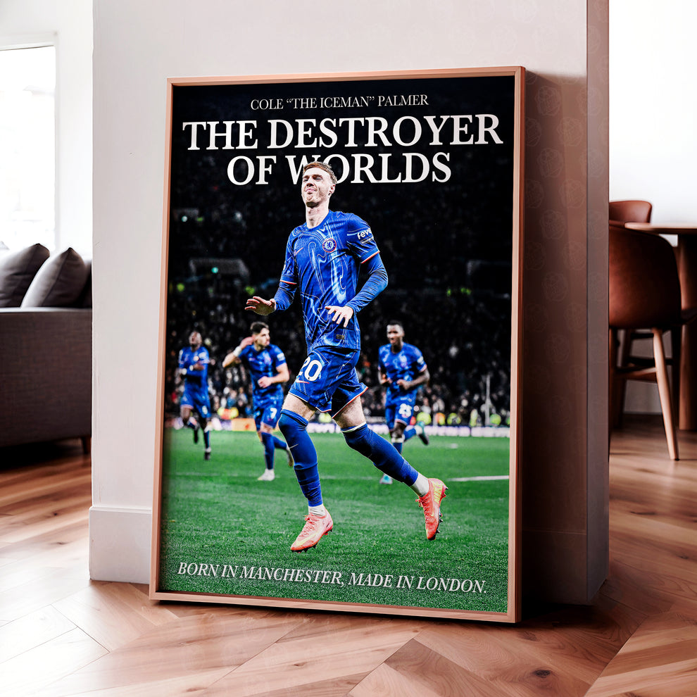 Cole Palmer 'Destroyer Of Worlds' Poster – Offside Posters