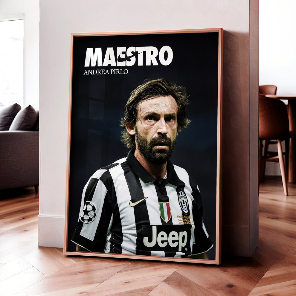 Andrea Pirlo 'Maestro' Poster – Offside Posters