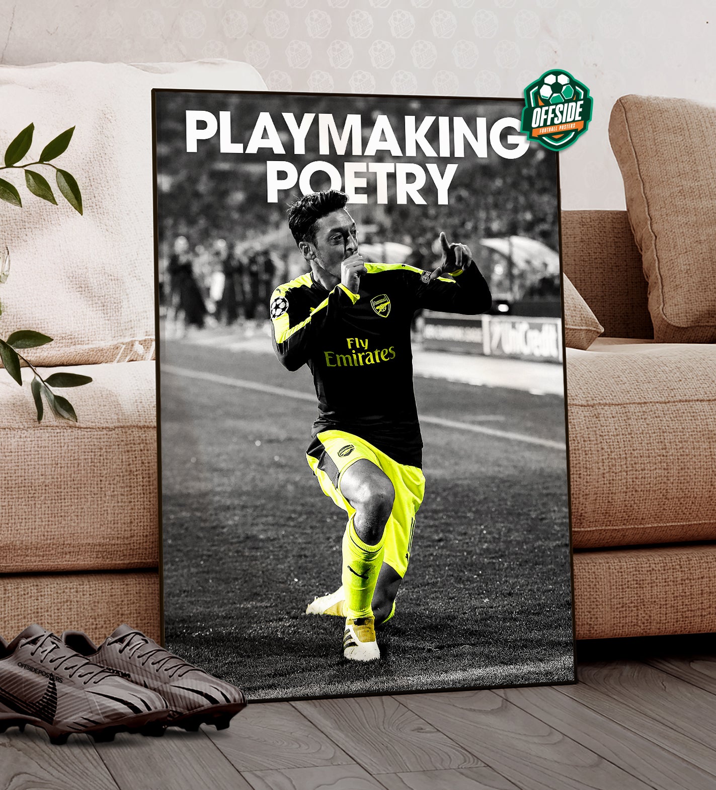 Mesut Ozil 'Playmaking Poetry' Poster – Offside Posters