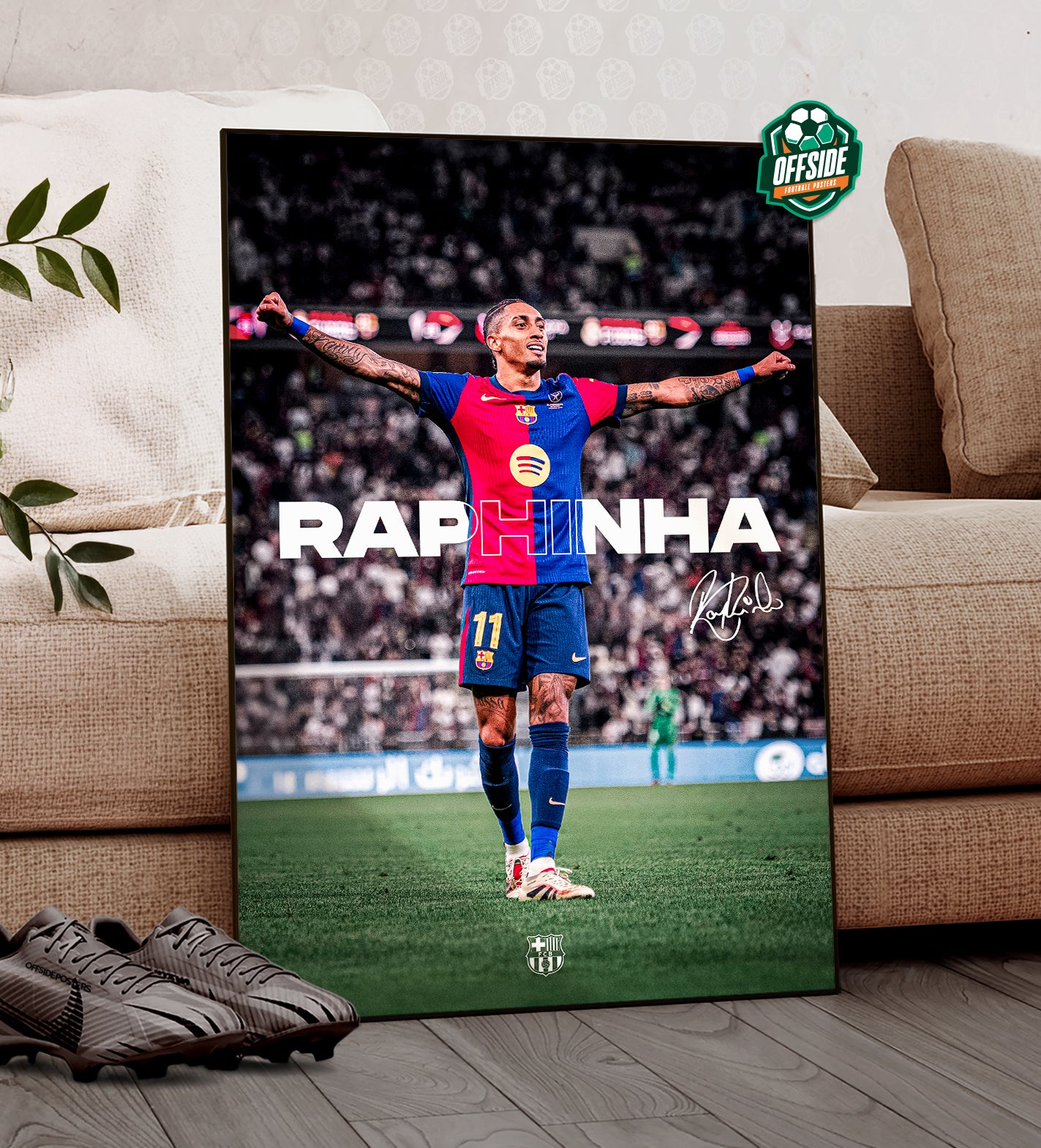 Raphinha Poster – Offside Posters