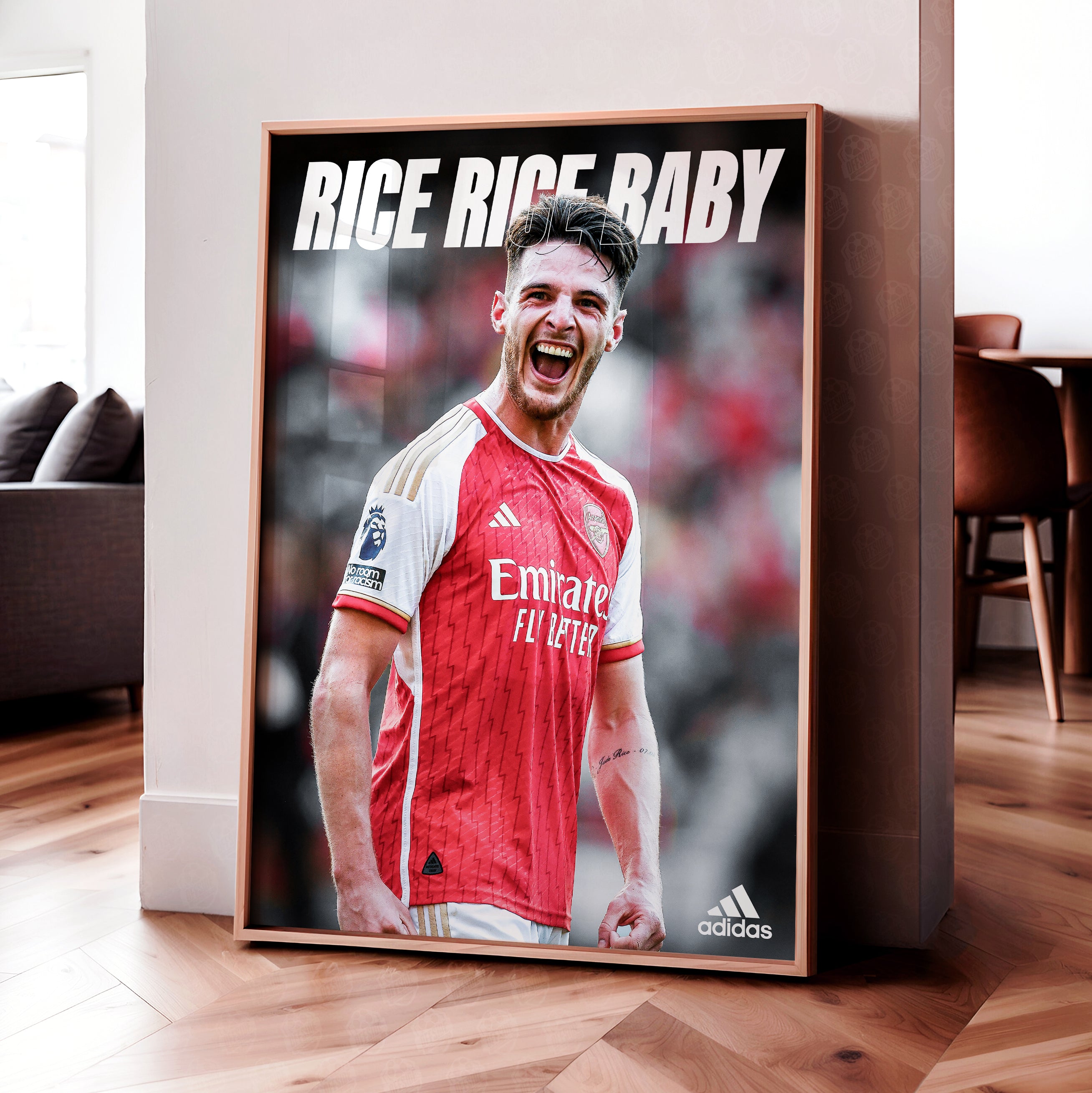 Declan Rice 'Rice Rice Baby' Poster – Offside Posters