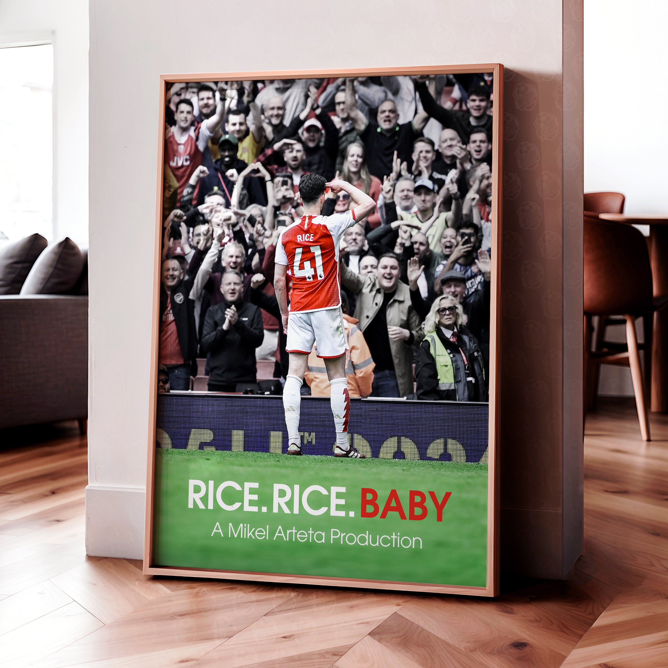 Declan Rice 'Rice.Rice.Baby' Poster – Offside Posters