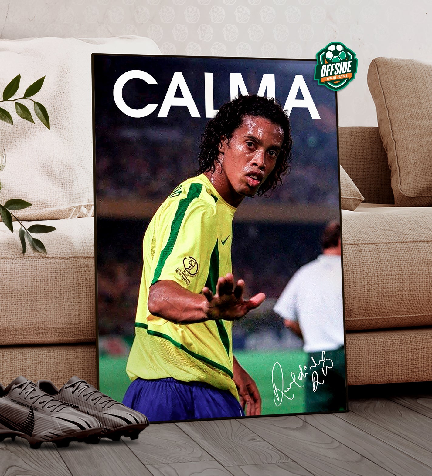 Ronaldinho 'Calma' Poster – Offside Posters