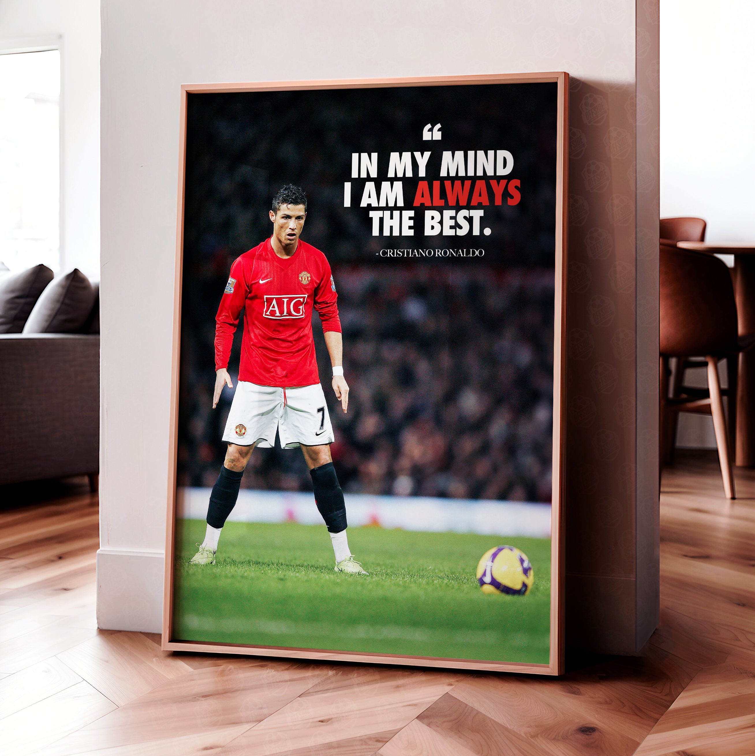 Cristiano Ronaldo 'Always The Best' Poster – Offside Posters