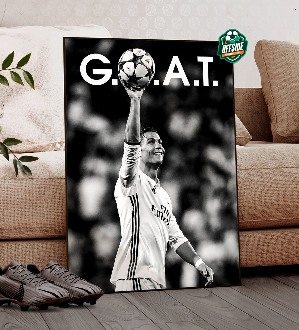 Cristiano Ronaldo 'GOAT' Poster – Offside Posters