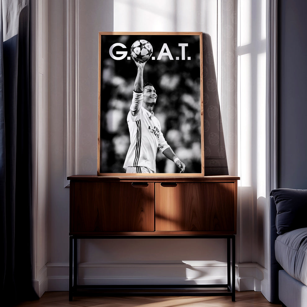 Cristiano Ronaldo 'GOAT' Poster – Offside Posters