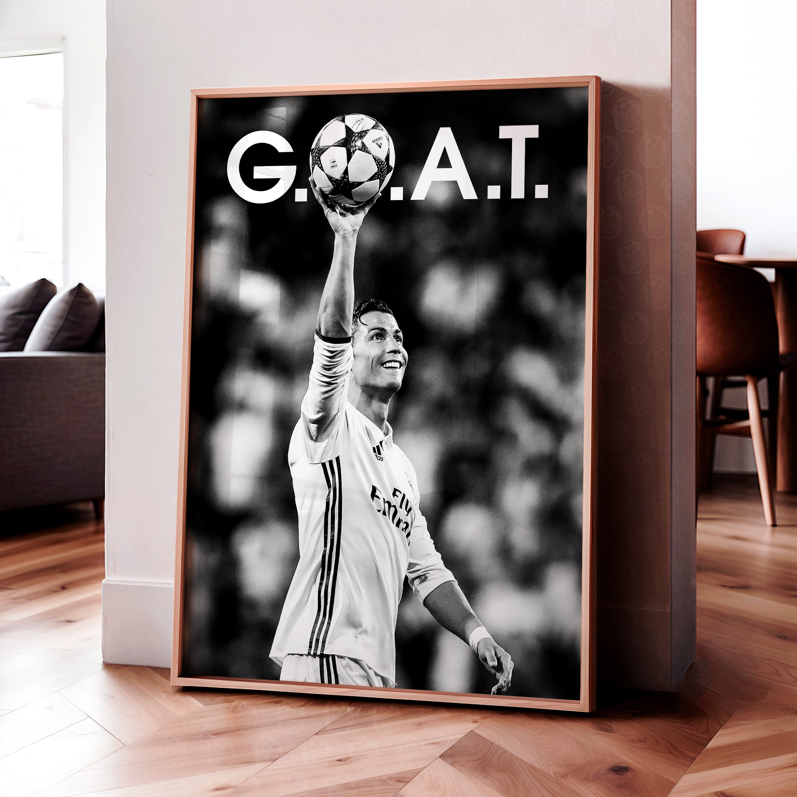 Cristiano Ronaldo 'GOAT' Poster – Offside Posters