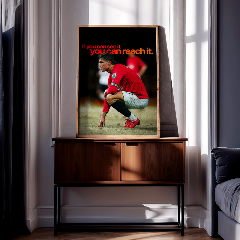Cristiano Ronaldo 'Reach It' Poster – Offside Posters