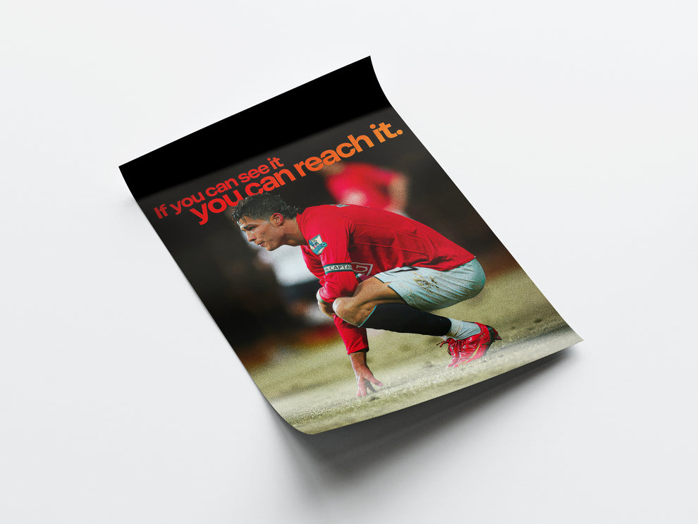 Cristiano Ronaldo 'Reach It' Poster – Offside Posters