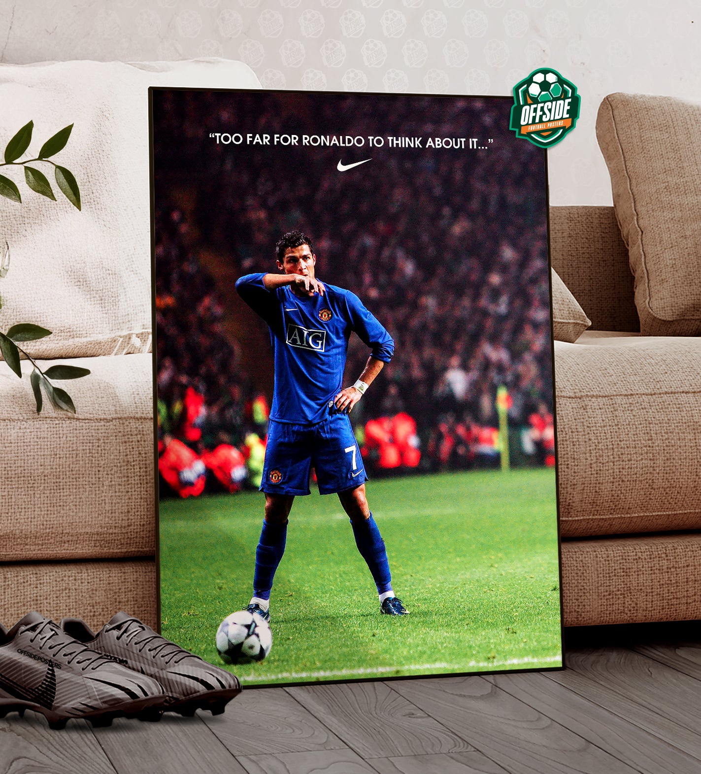 Cristiano Ronaldo 'Too Far' Poster – Offside Posters