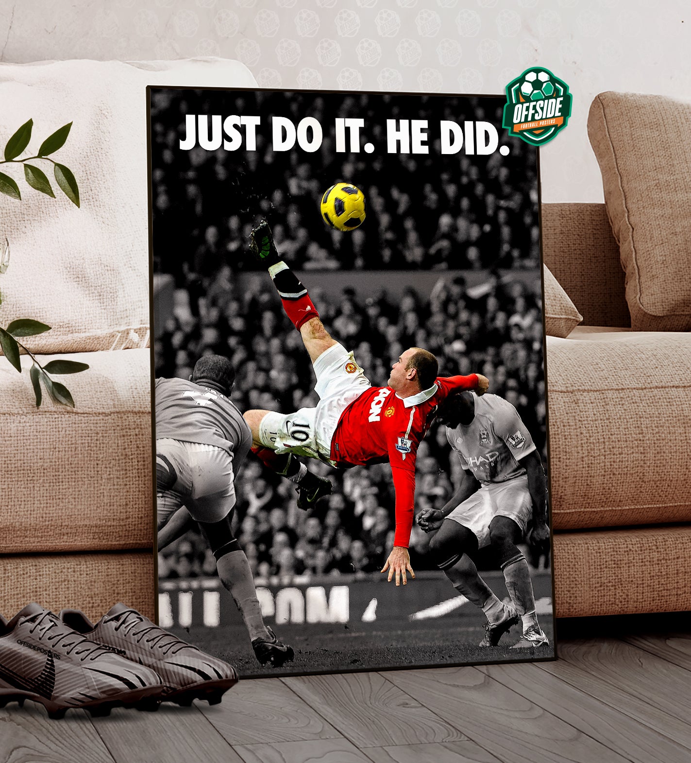 Wayne Rooney Bicycle Kick Poster – Offside Posters