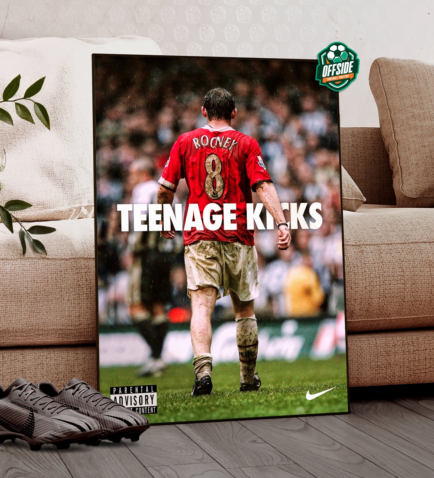 Wayne Rooney 'Teenage Kicks' Poster – Offside Posters