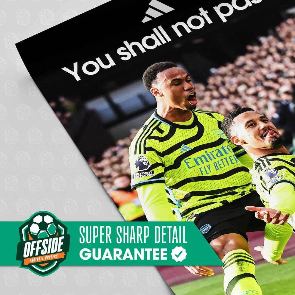 Saliba & Gabriel 'You Shall Not Pass' Poster – Offside Posters