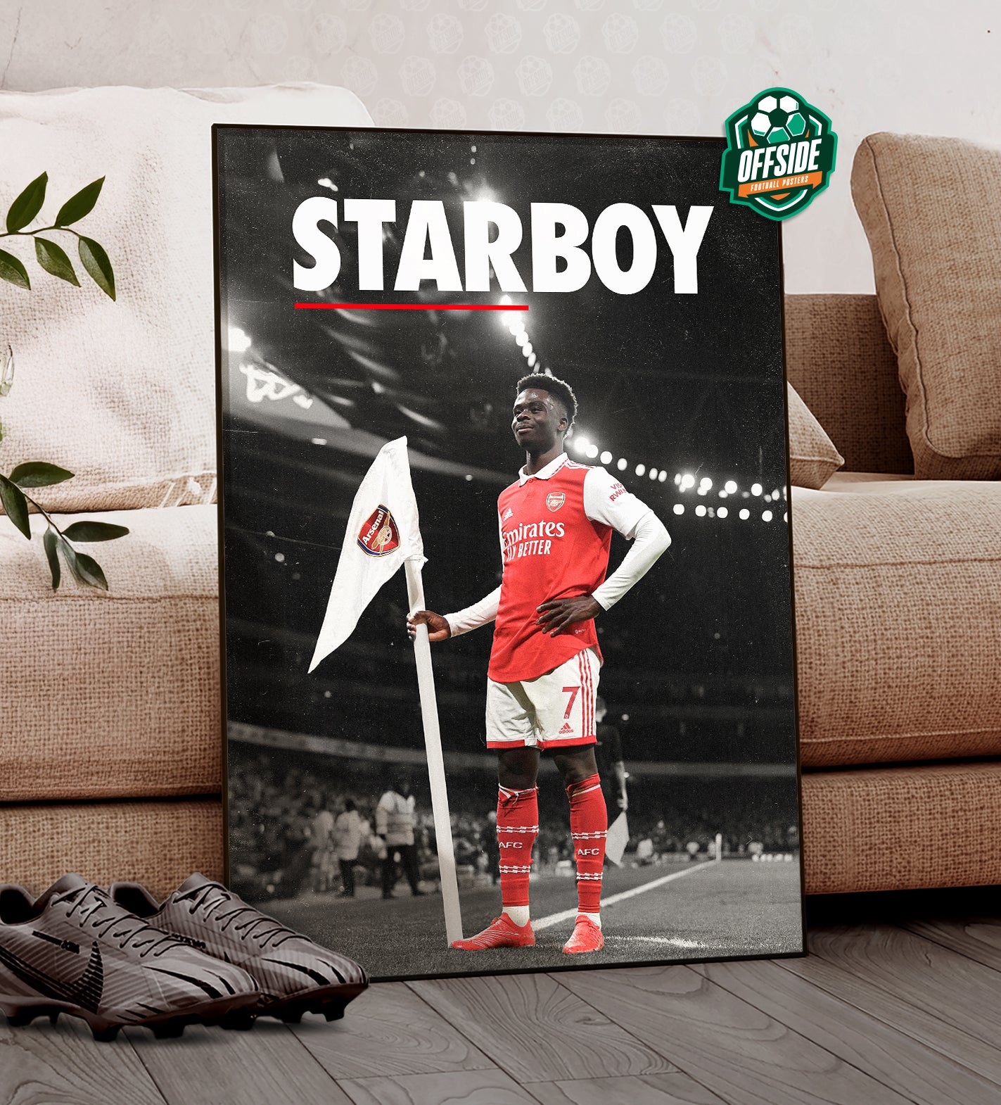 Bukayo Saka 'Starboy' Poster – Offside Posters