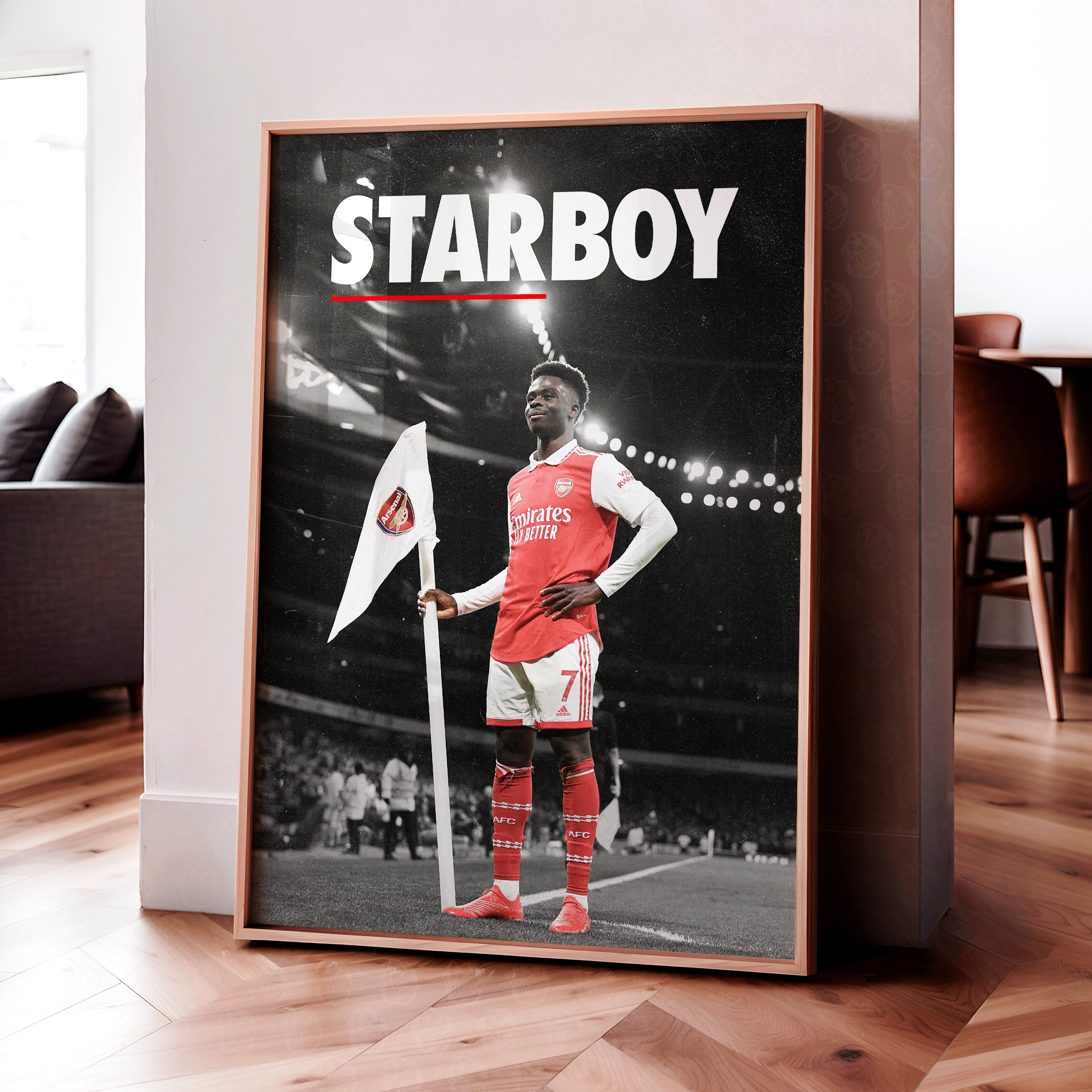 Bukayo Saka 'Starboy' Poster – Offside Posters