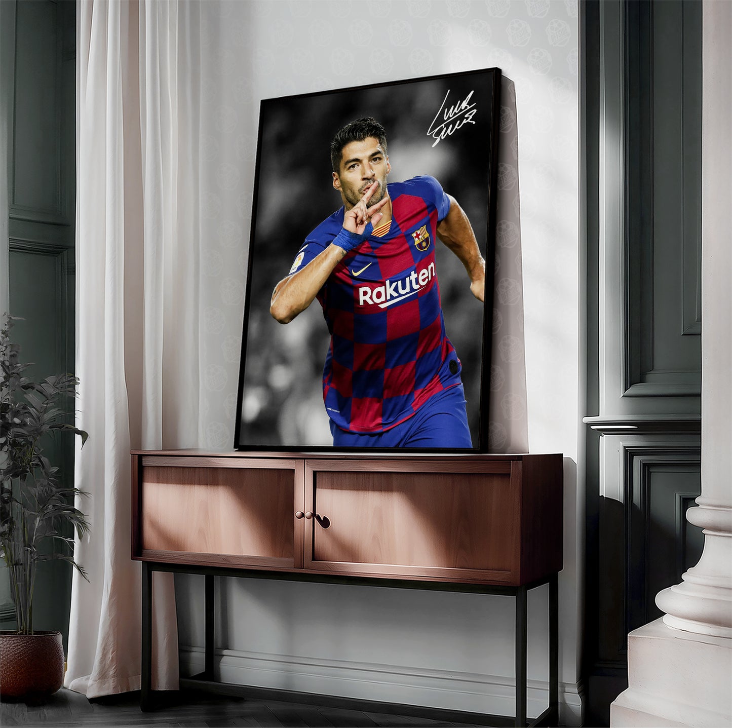 Luis Suarez Signature Poster – Offside Posters