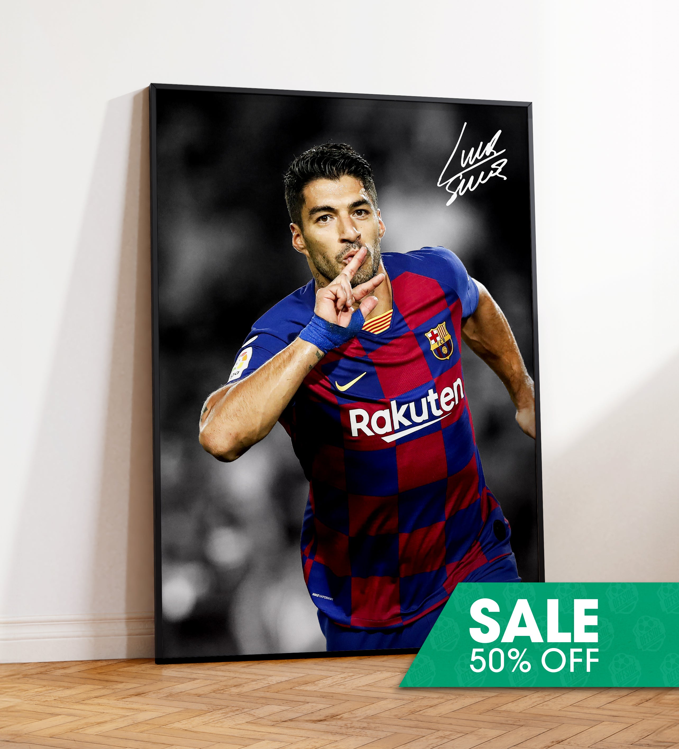 Luis Suarez Signature Poster – Offside Posters