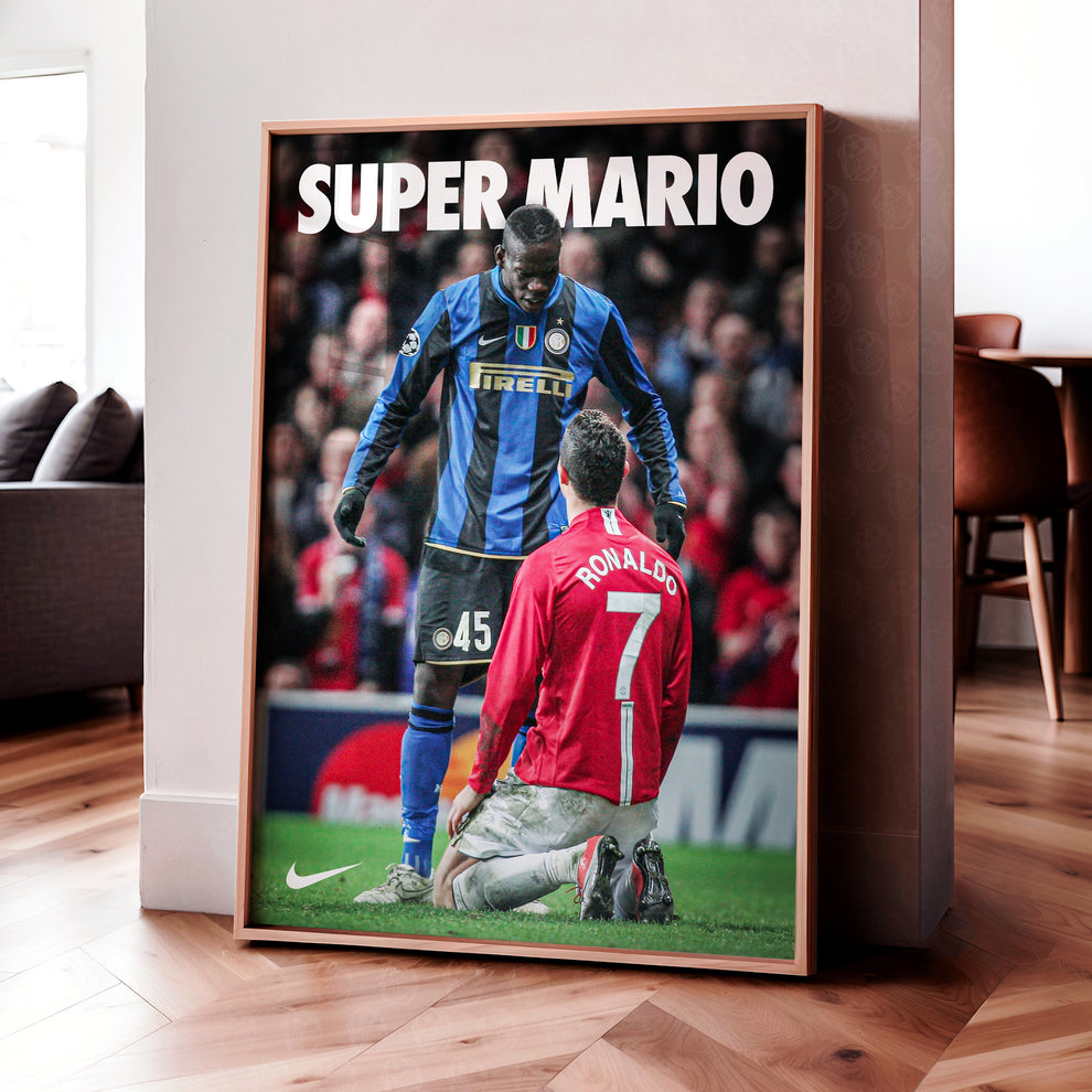 Mario Balotelli 'Super Mario' Poster – Offside Posters