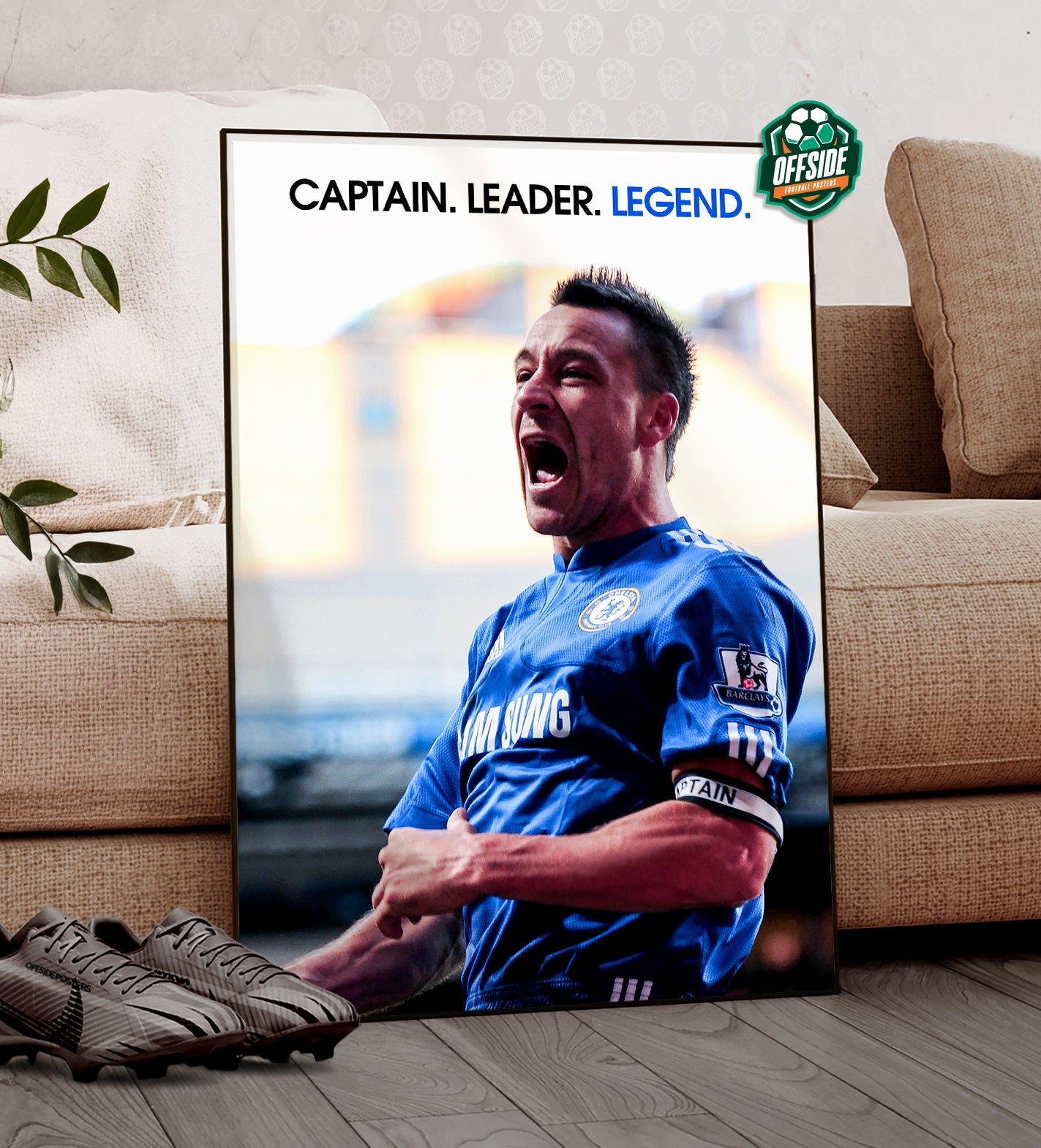 John Terry 'Captain. Leader. Legend.' Poster – Offside Posters