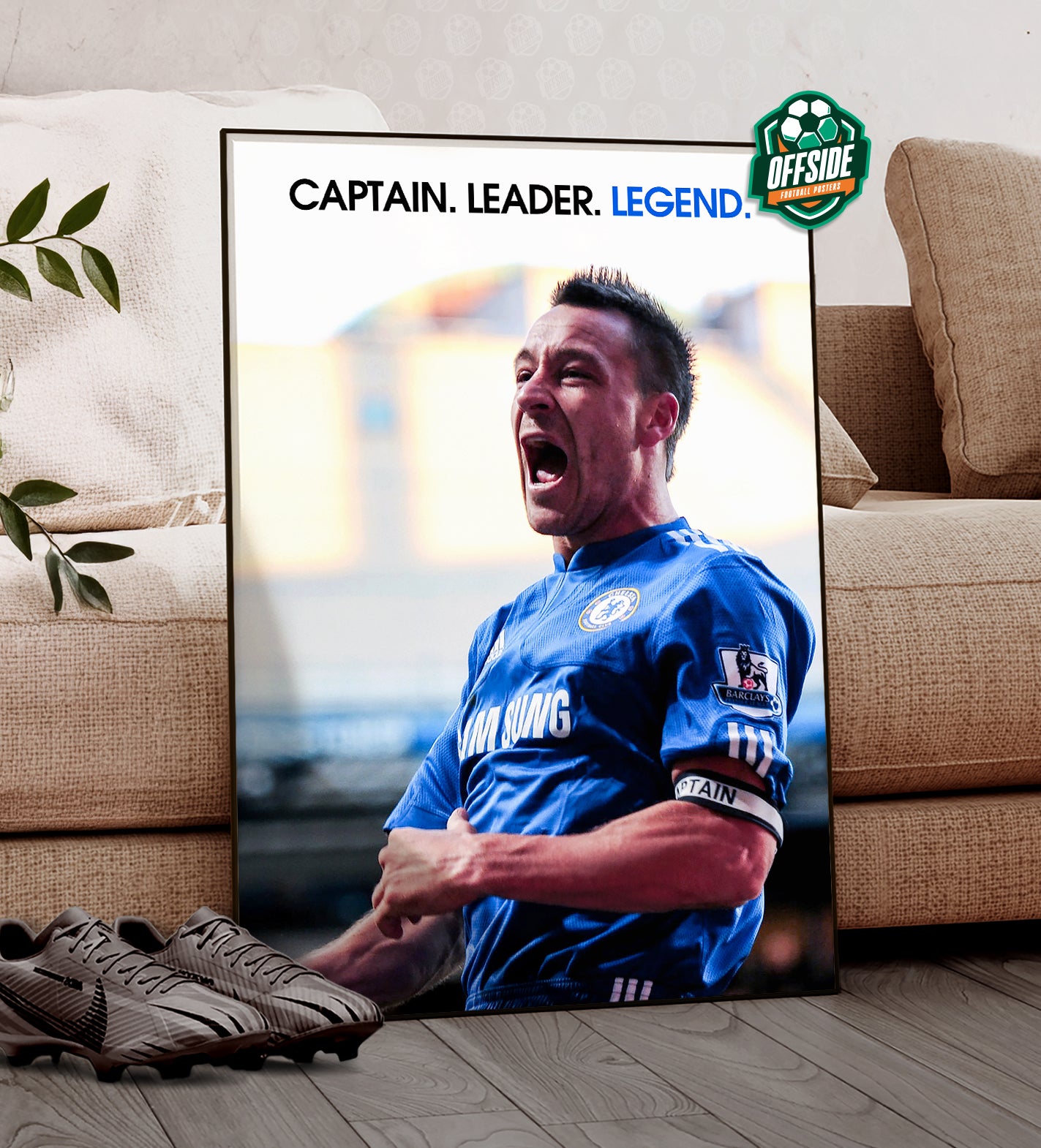 John Terry 'Captain. Leader. Legend.' Poster – Offside Posters