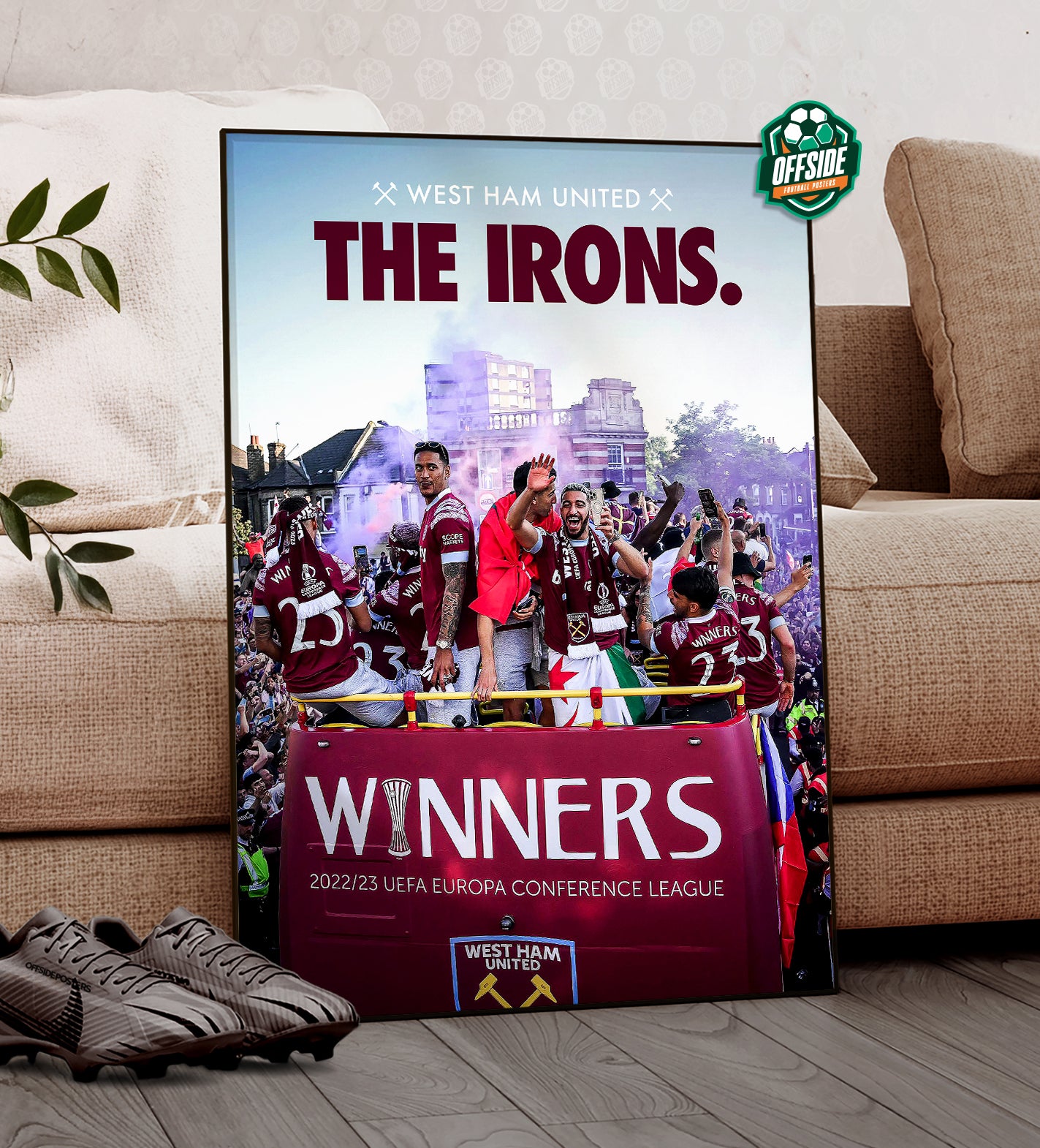 West Ham United 'The Irons' Poster – Offside Posters