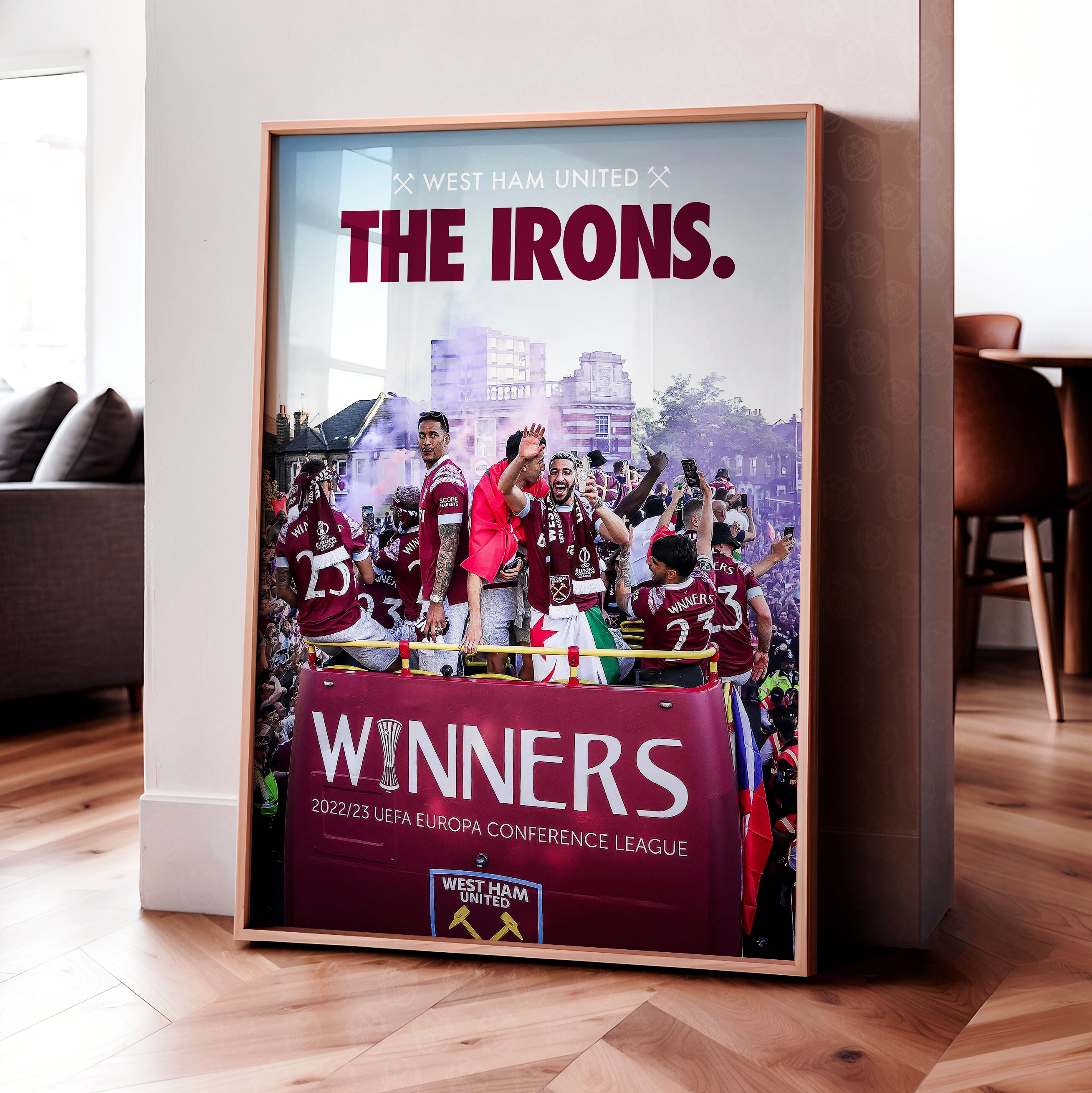 West Ham United 'The Irons' Poster – Offside Posters