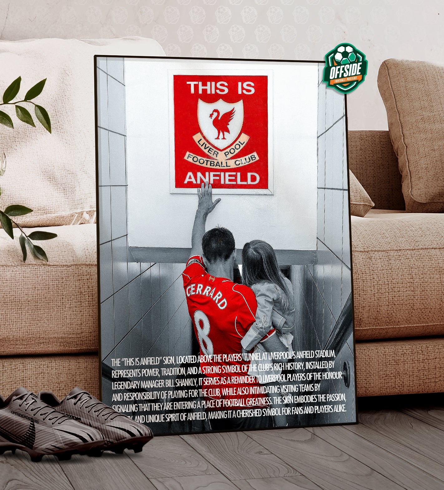 Steven Gerrard 'This Is Anfield' Poster – Offside Posters