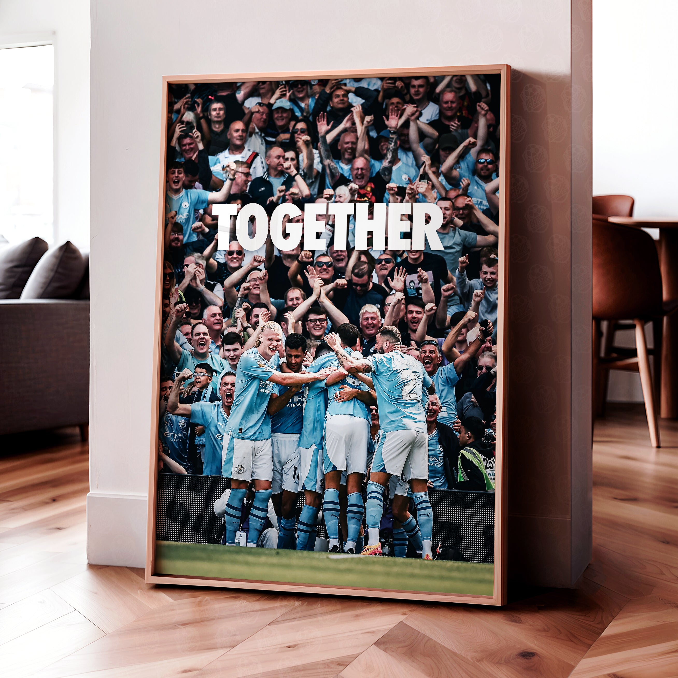 Manchester City 'Together' Poster – Offside Posters