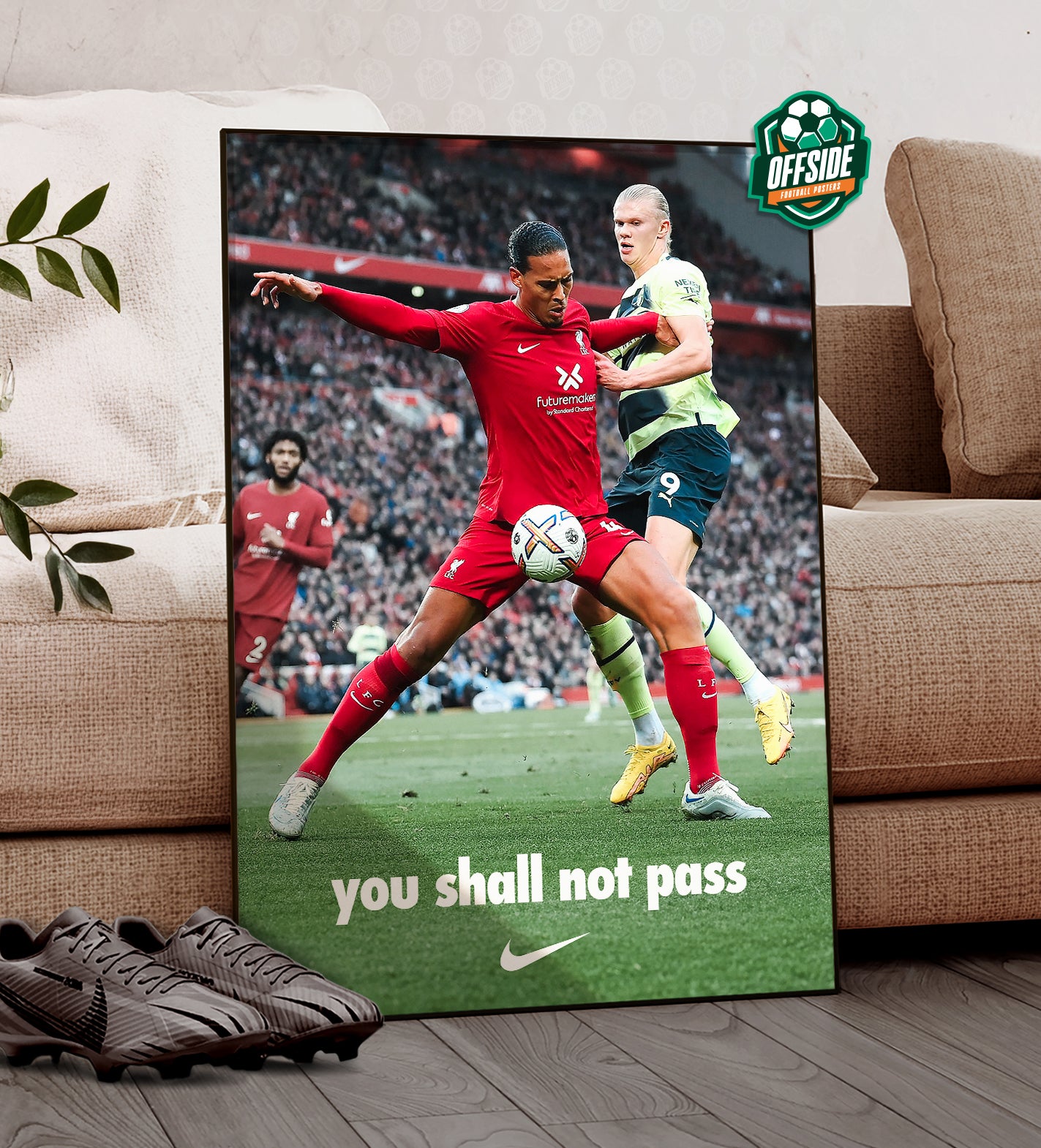 Virgil van Dijk 'You Shall Not Pass' Poster – Offside Posters