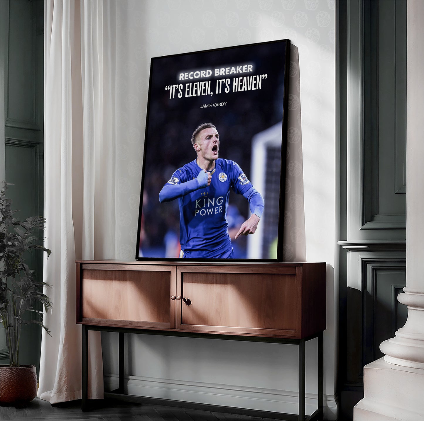 Jamie Vardy 'Record Breaker' Poster – Offside Posters