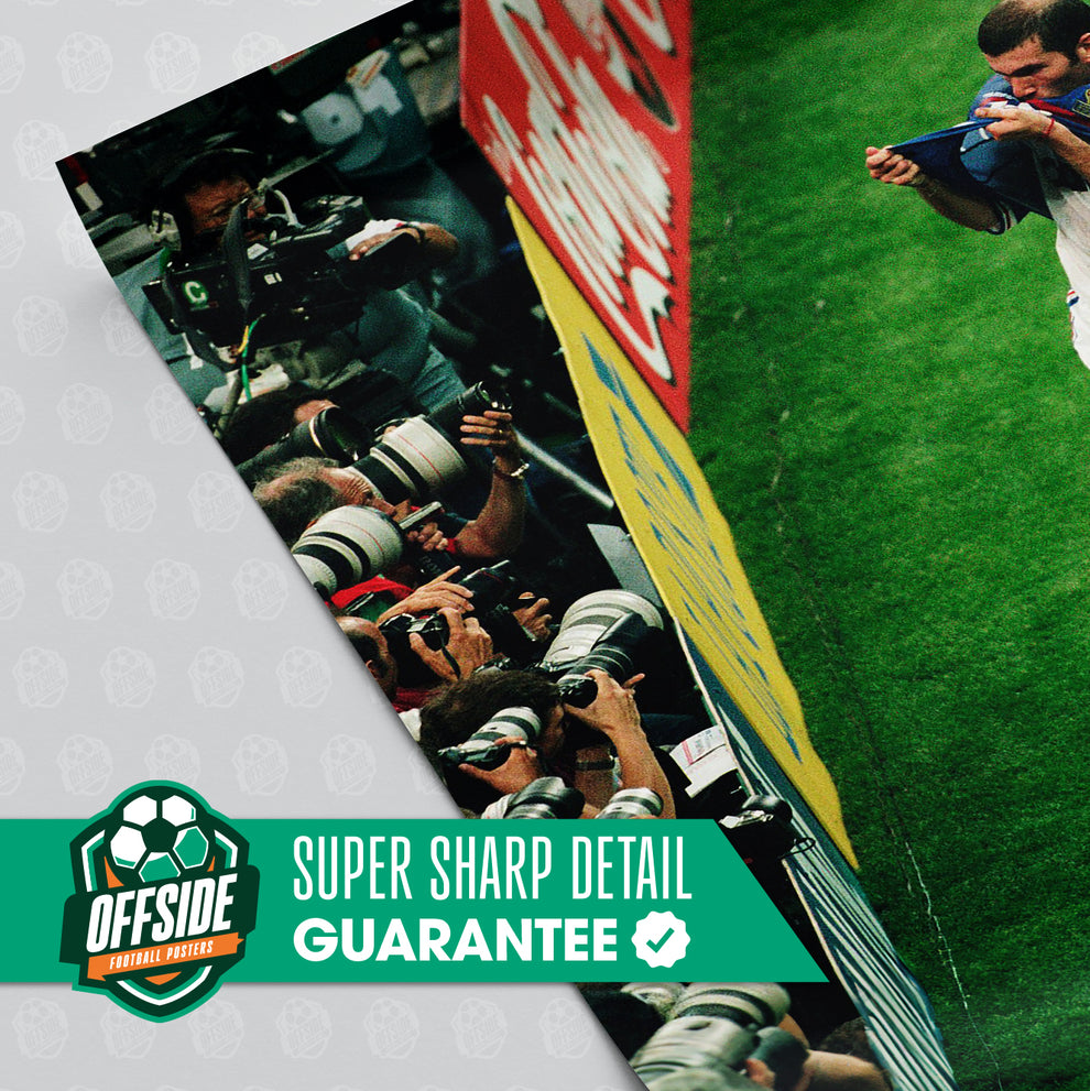 Zinedine Zidane 'Zizou' Poster – Offside Posters
