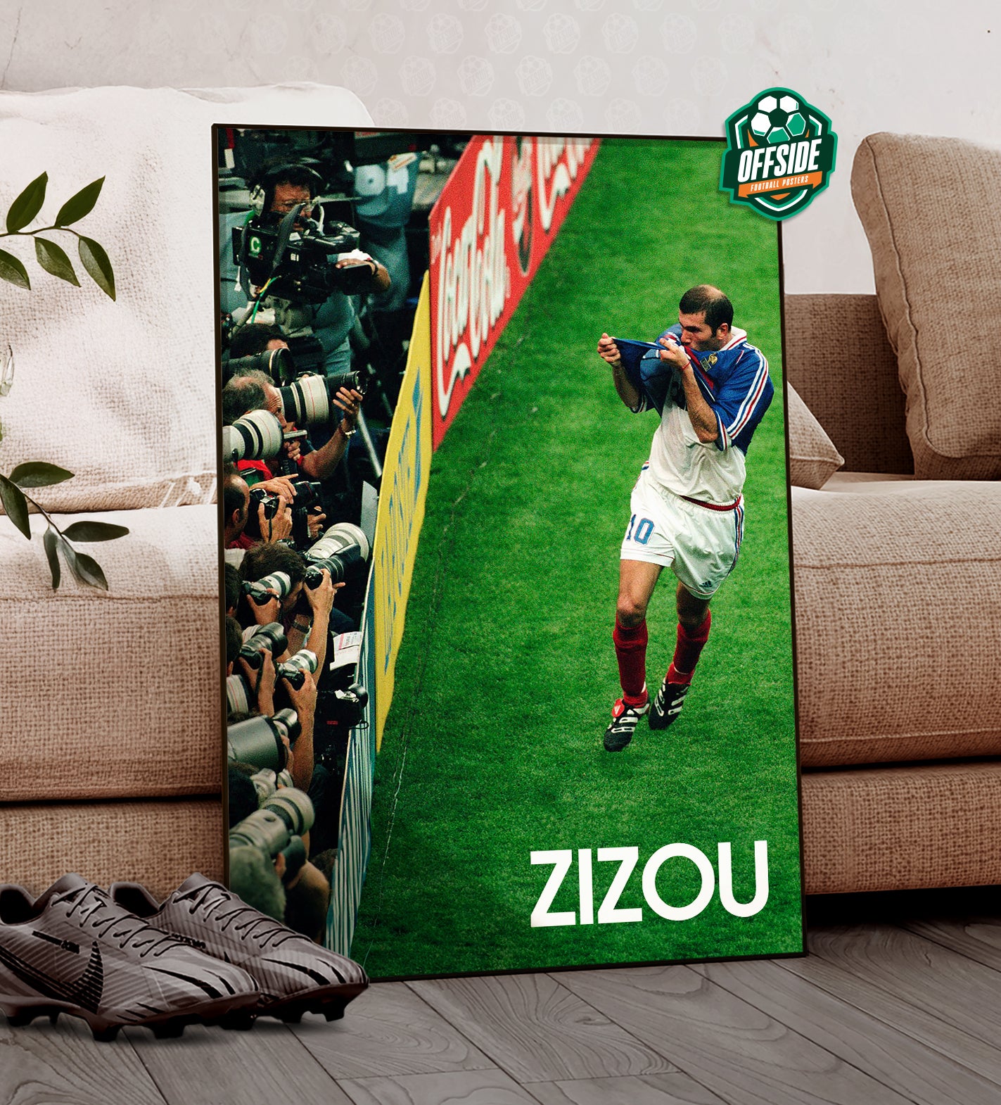 Zinedine Zidane 'Zizou' Poster – Offside Posters