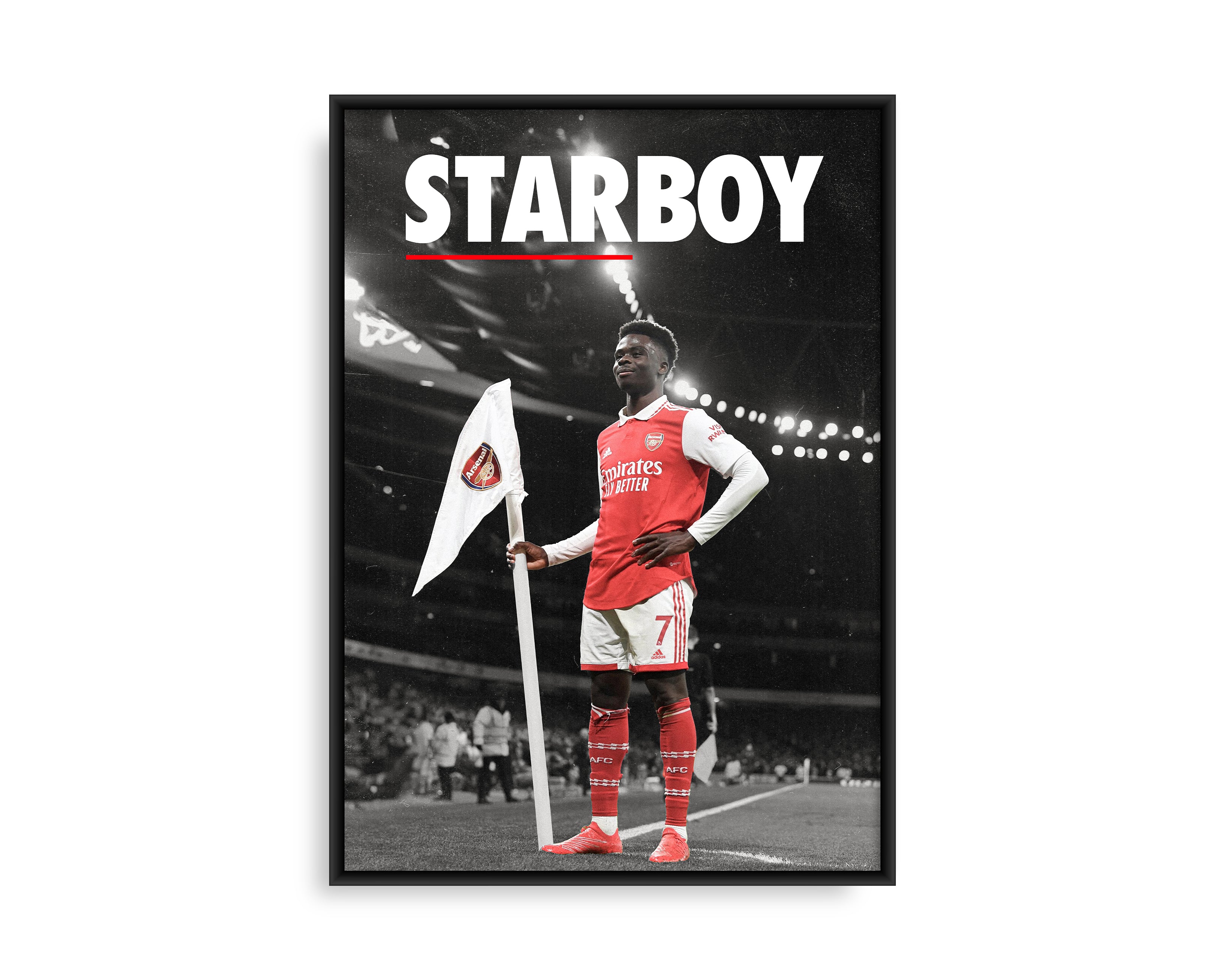 Bukayo Saka 'Starboy' Poster – OffsidePosters