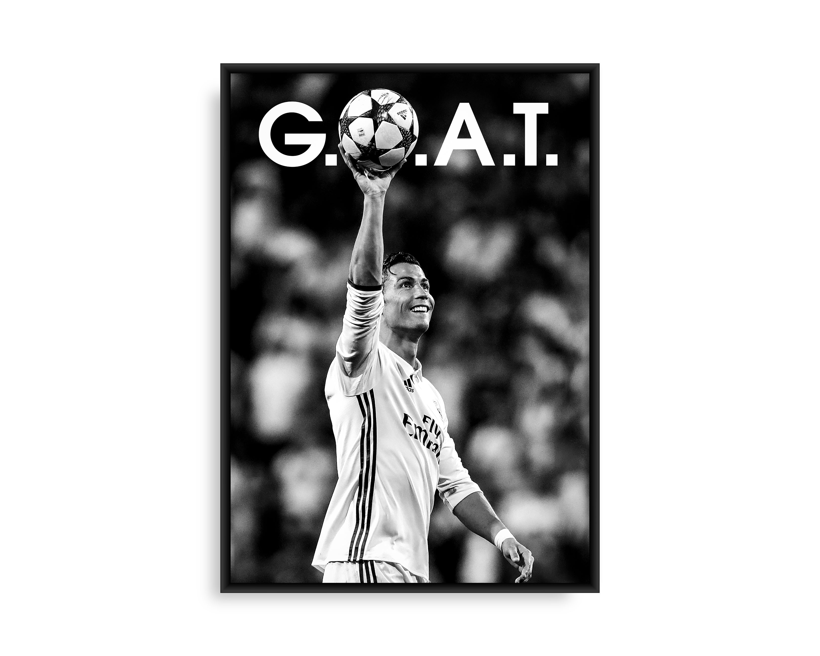 Cristiano Ronaldo 'GOAT' Poster – OffsidePosters